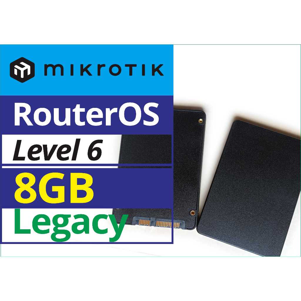 Jual 10 ssd 8GB mikrotik sata dom ssd lisensi level 6 ros 6 7 x86 64bit ...