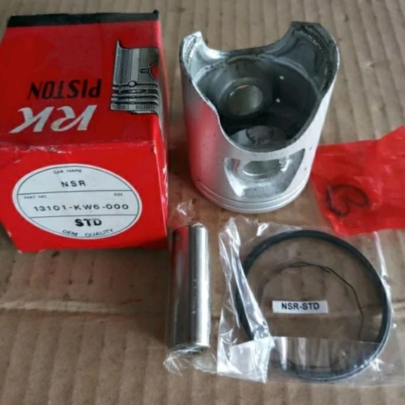 Jual Honda NSR 150 piston kit seher seker sekher dengan ring dan pin os standar | Shopee Indonesia