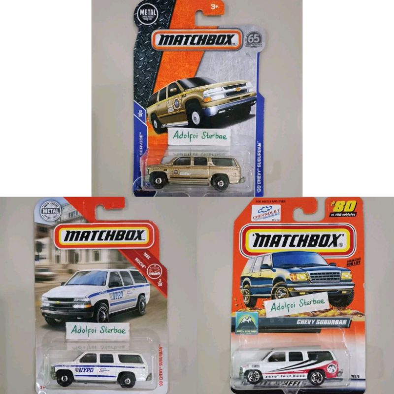 Jual matchbox '00 chevy suburban mbx service 65 th anniversary police ...