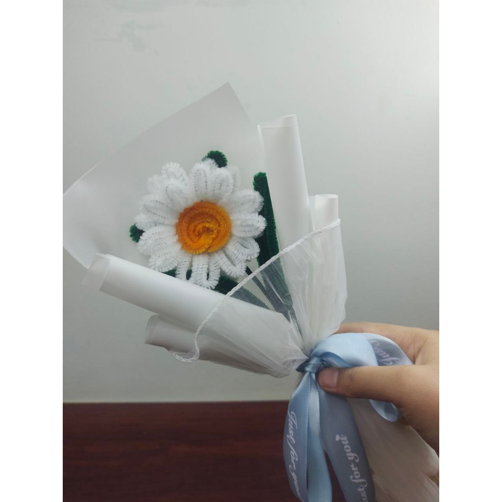 Jual Buket Kawat Bulu (FREE KARTU UCAPAN) || Kawat Bulu Bunga Matahari ...