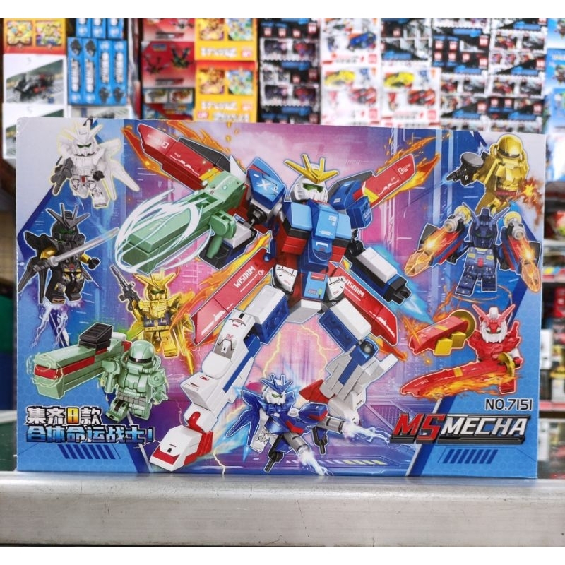 Jual mainan balok brick robot ms mecha 7151 strike destiny freedom ...