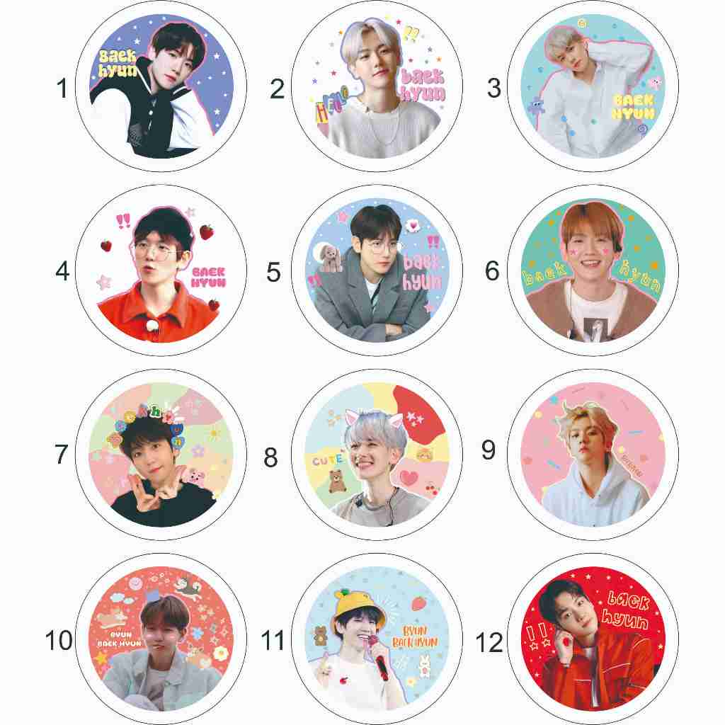 Jual Custom Freebies Konser KPOP Hand mirror Baekhyun/Freebies Cermin ...