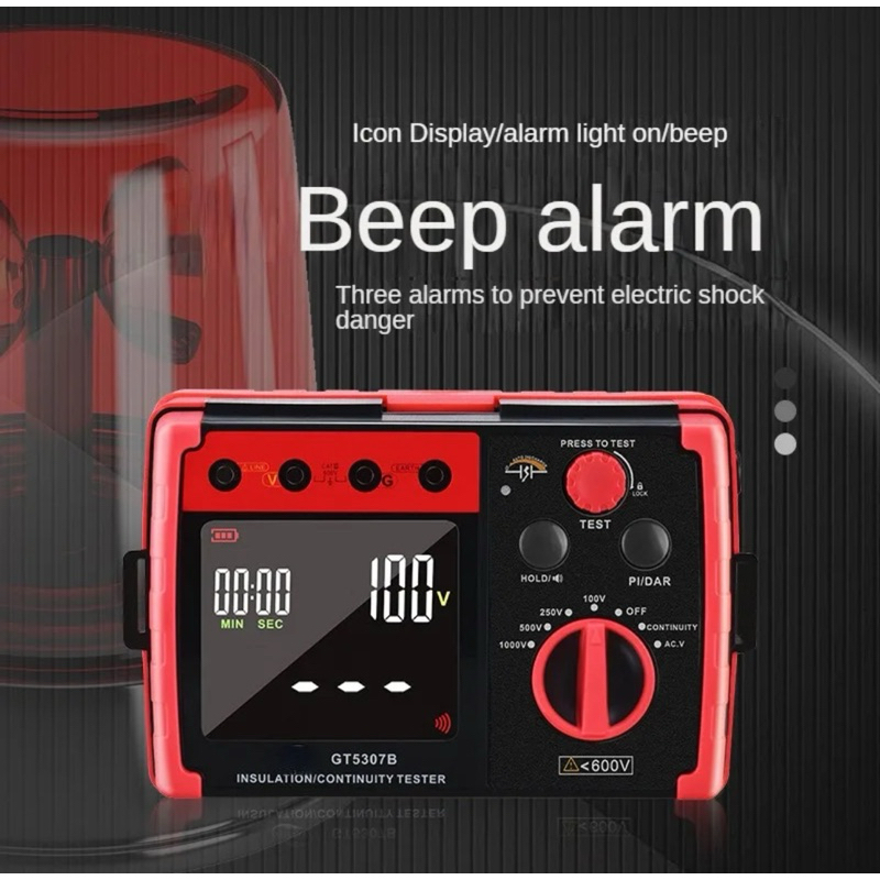 Jual Insulation Continuity Tester Benetech GT5307B Resistance Meter AC ...