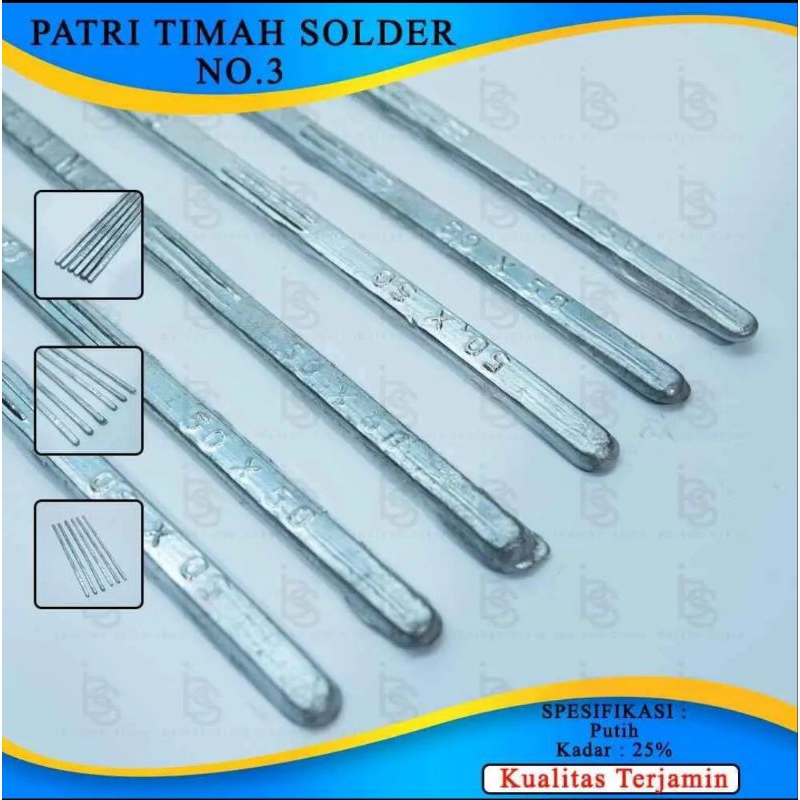 Jual TIMAH SOLDER BATANGAN UNTUK TIMAH MURAH SUPER 50x50 (isi 14 biji ...