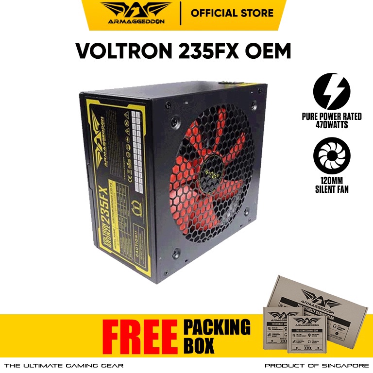 Jual Harga Bersahabat Armaggeddon Power Supply PSU Voltron 235FX Max Power 47watt No RGB Light ...
