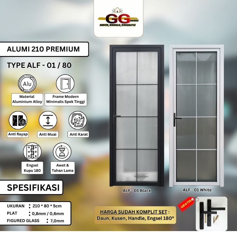Jual Pintu Aluminum Kaca GG-ALUMI PREMIUM | Shopee Indonesia