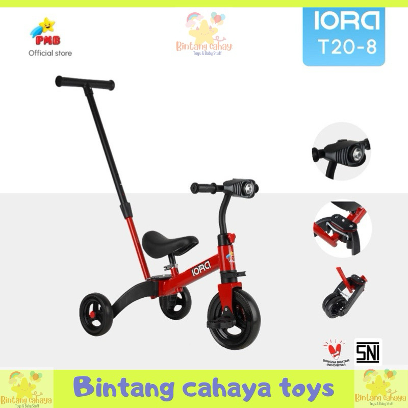 Jual Sepeda Anak roda tiga balance bike 4 in 1 Iora T20-8 keseimbangan ...