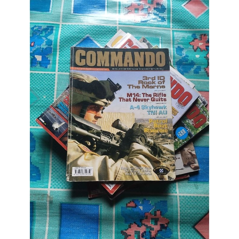 Jual Buku Majalah COMMANDO, 3rd ID Rock of The Marine - M14 The Rifle That Never Quiet ...