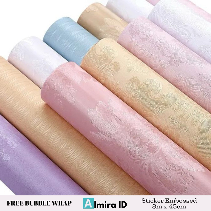Jual [COD] Wallpaper Stiker Dinding Textured Embossed Timbul 3D Sticker ...