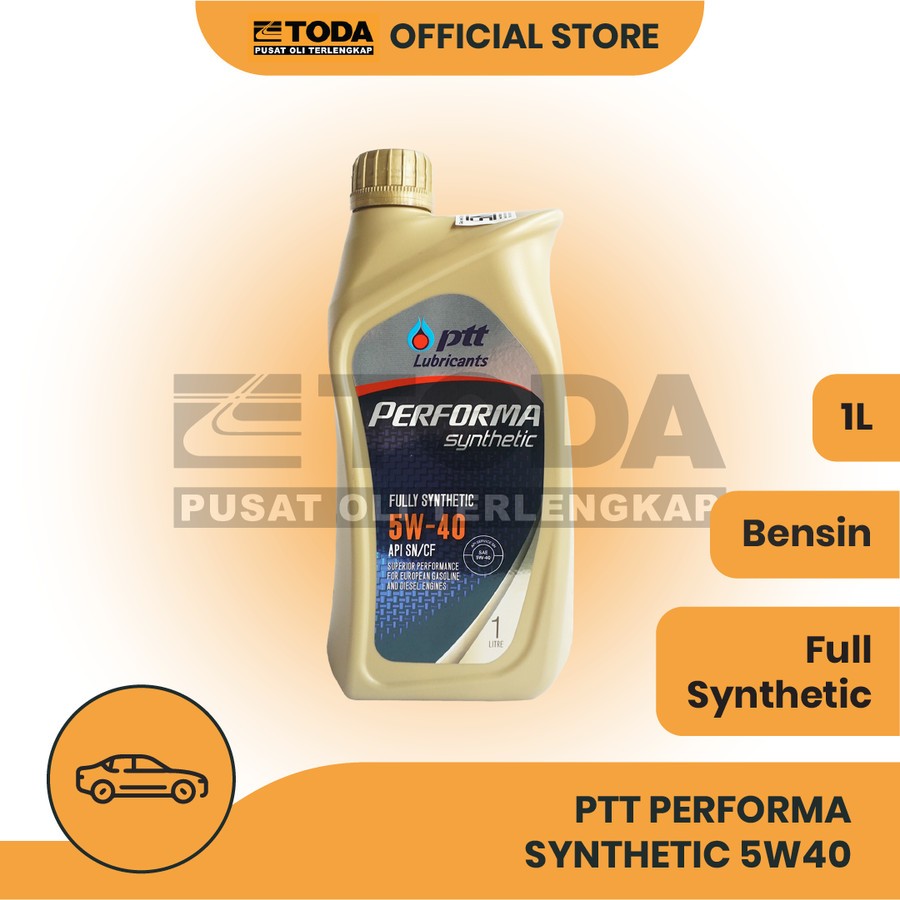 Jual Oli Mesin 5W40 PTT Performa Synthetic 5W40 1l Original | Shopee ...