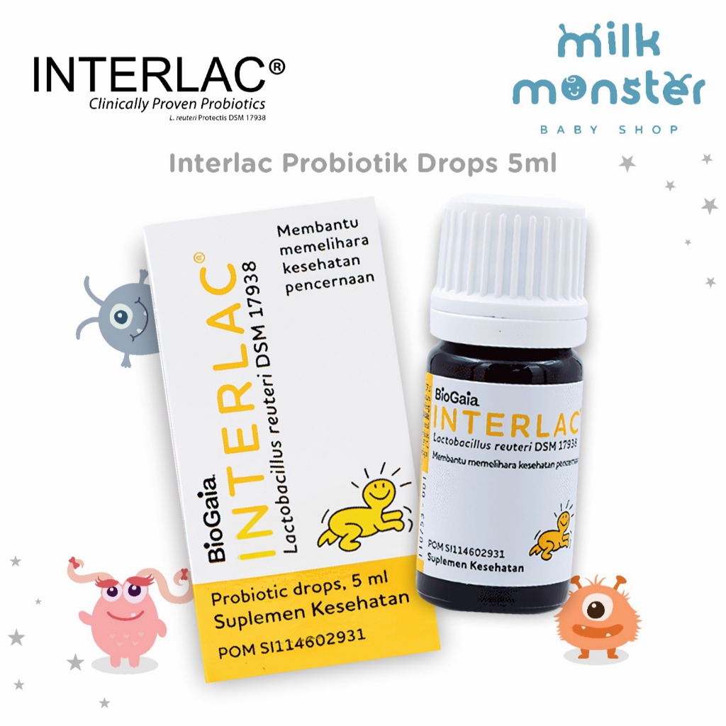 Jual Interlac Probiotik Drops 5ml / Probiotik Menjaga Kesehatan Saluran ...