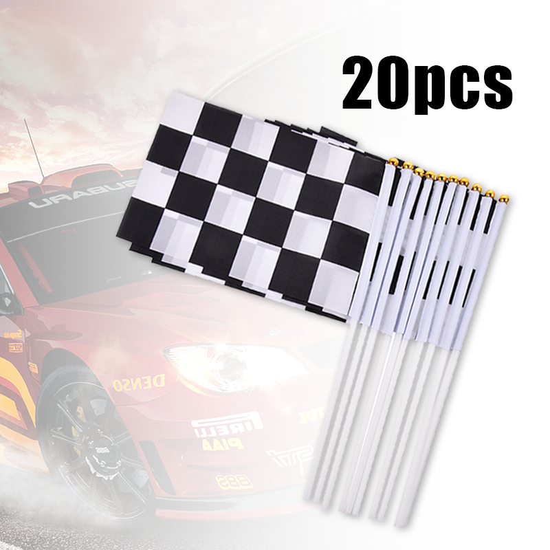 Jual 20pcs Race Racing Checkered bendera Bendera Balap Race Hand ...