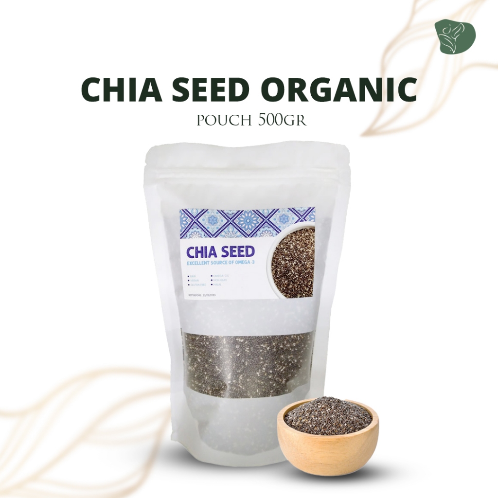 Jual organic chia seed 500gr premium original non GMO cia seed mexico ...