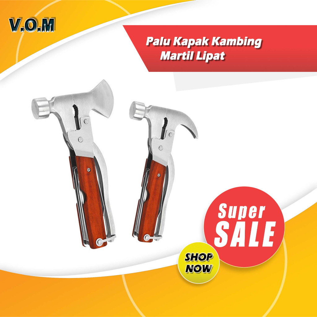 Jual Palu Kapak Kambing Multifungsi Martil Lipat EDC Survival Tools ...
