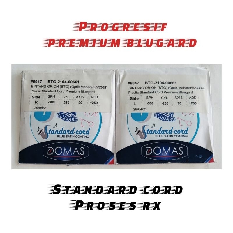 Jual PROGRESIF PREMIUM BLUEGARD COATING PROSES RX BY DOMAS | Shopee Indonesia