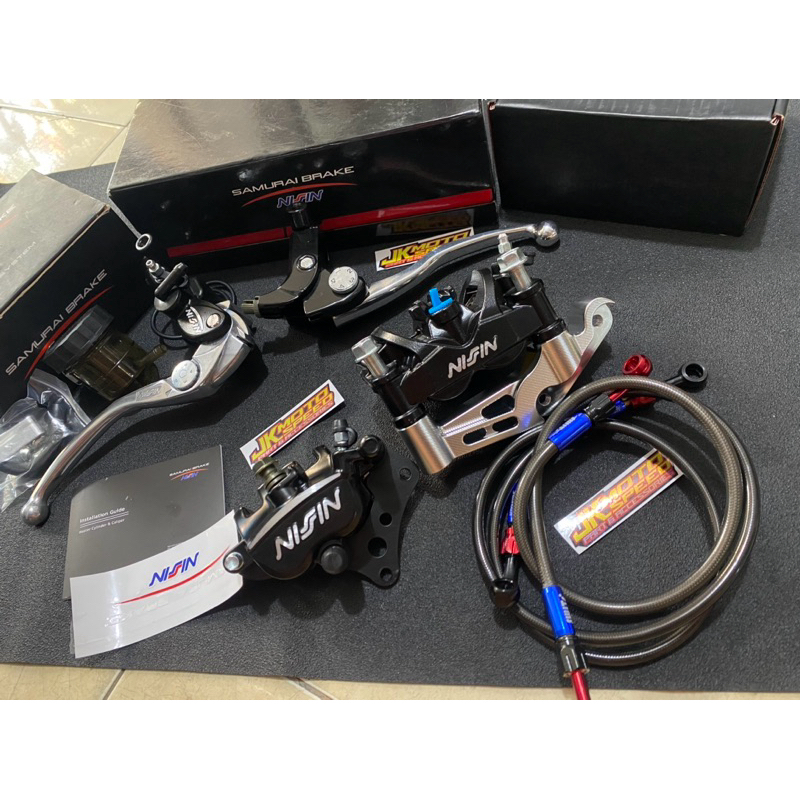 Jual PAKET MURAH !! NINJA R SS SATRIA FU F RR KALIPER BREKET CAKRAM MASTER REM SAMURAI SELANG ...