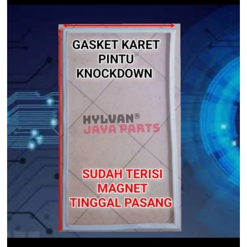Jual GASKET KARET PINTU FREEZER FRIZER RSA KNOCDOWN 89 X 47 Cm | Shopee ...
