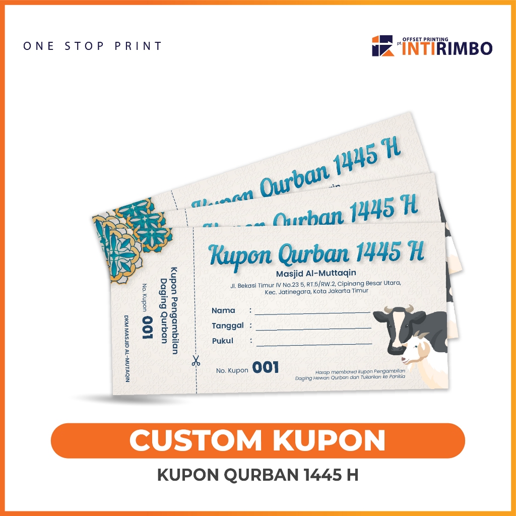 Jual KARTU KUPON QURBAN / IDUL ADHA | Shopee Indonesia