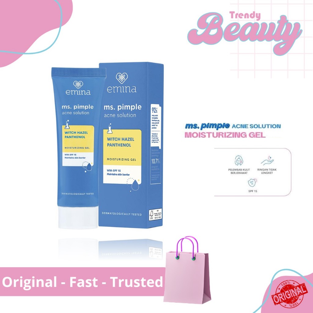 Jual EMINA Ms. Pimple Acne Solution Moisturizing Gel 20ml | Shopee ...