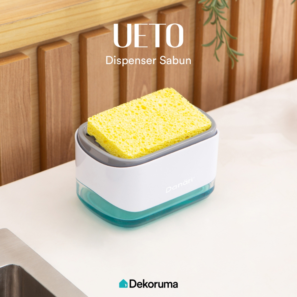 Jual Dekoruma UETO Dispenser Sabun dengan Tempat Sponge - White ...