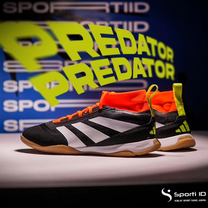 Jual Sepatu Futsal Adidas Predator 24 League Sock IN - Core Black White ...