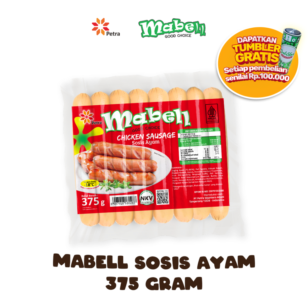 Jual Sosis Ayam Mabell 375 Gram | Shopee Indonesia