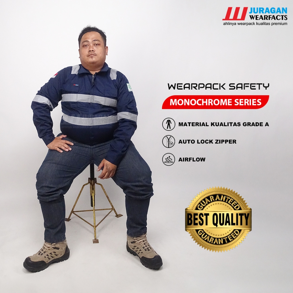 Jual Juragan Wearfacts-JUMBO Baju Kerja Monochrome Navy | Shopee Indonesia