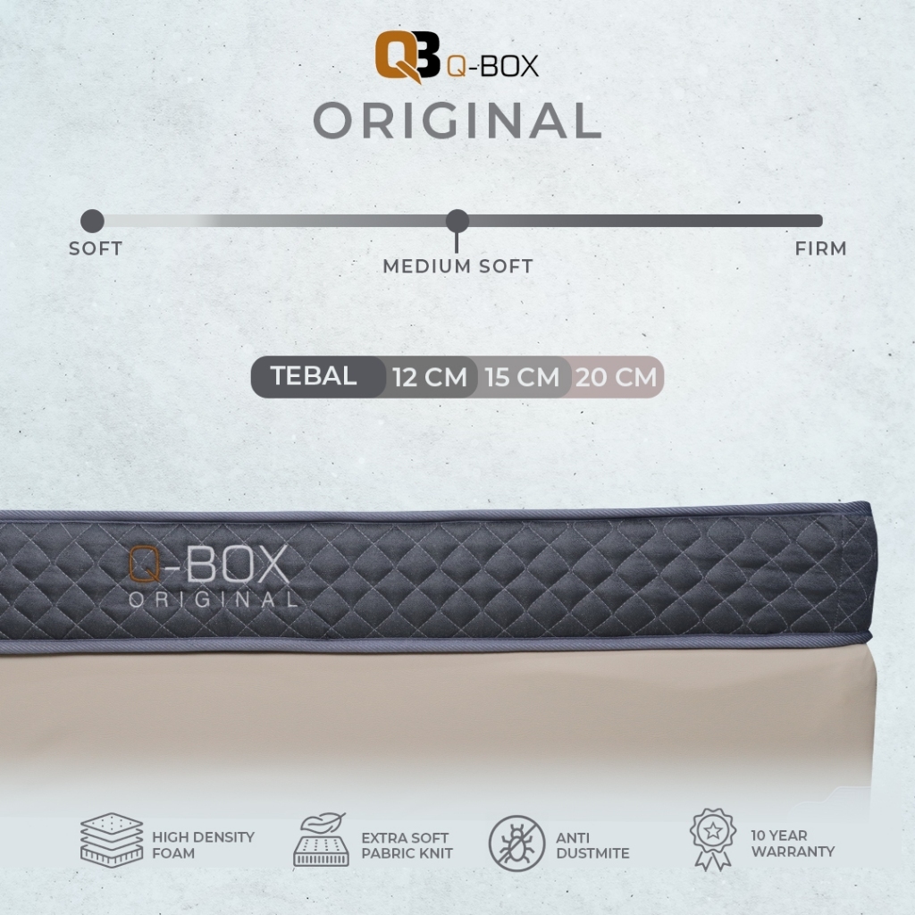 Jual Q-BOX KASUR DALAM BOX ATAU IN BOX MATRAS GARANSI 10 THN ORIGINAL ...