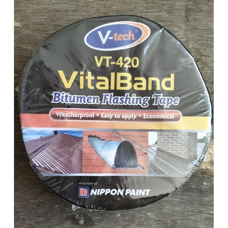Jual Vitalband bitumen,flash band,lem aspal,lem tambal talang 5cmx10m ...