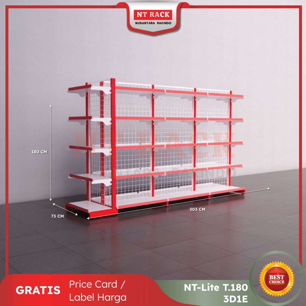 Jual Rak Toko Minimarket Gondola Termurah Double 2 Sisi Tinggi 180 cm ...