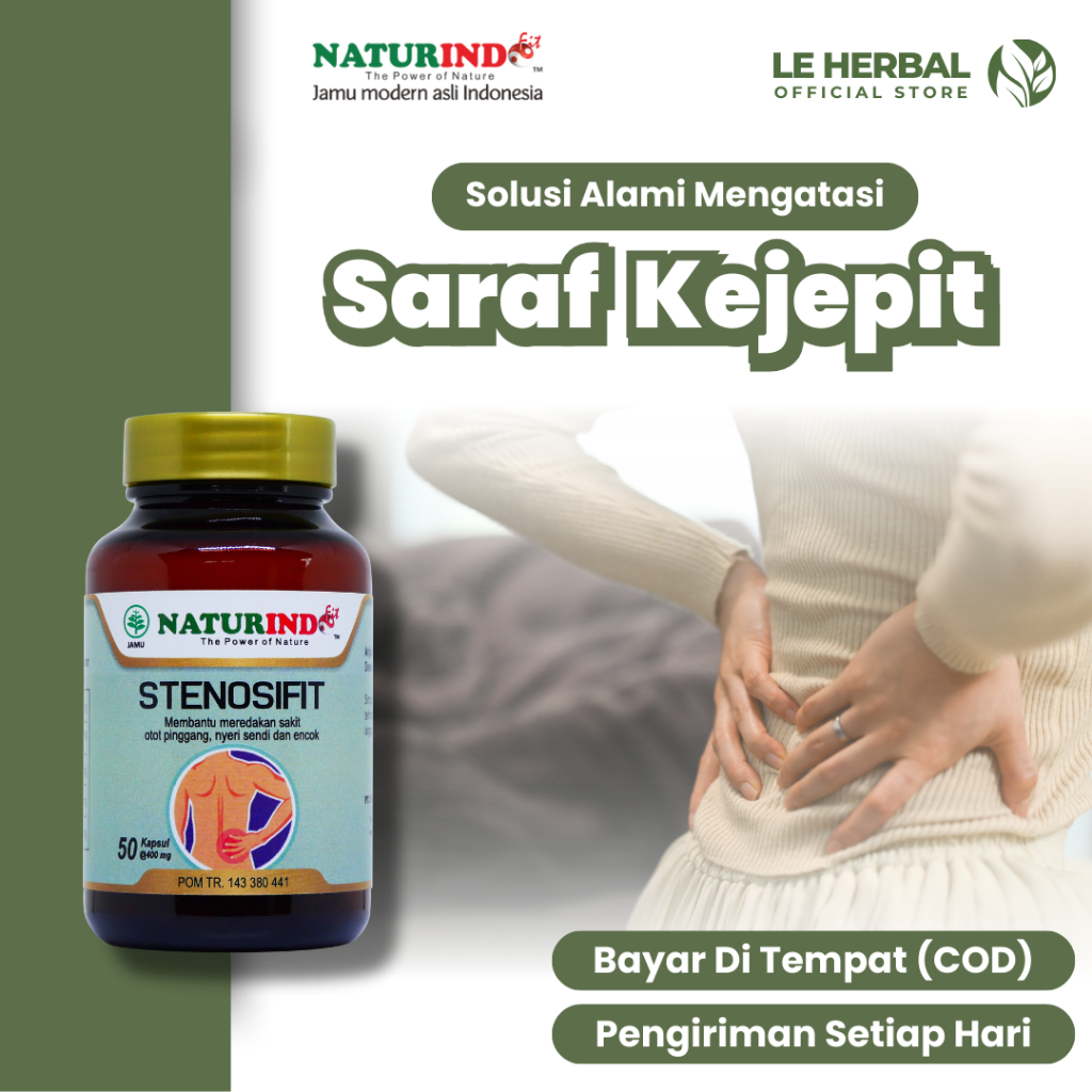 Jual Obat Saraf Syaraf Sarap Kejepit Pinggang Belakang Bokong Kaki ...
