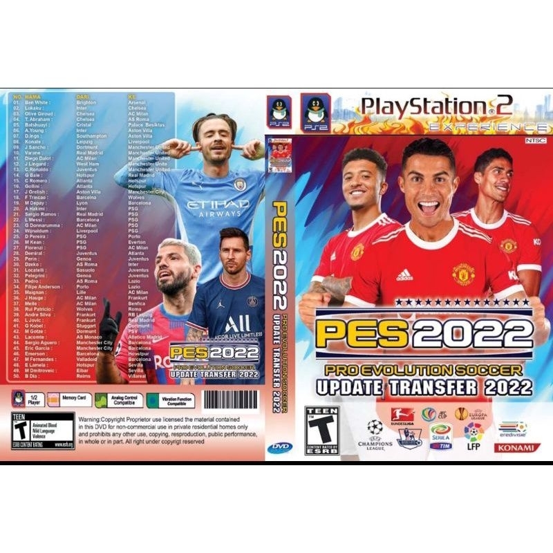 Jual KASET GAME PS2 ORIGINAL BOLA PES 2022 FULL UPDATE TRANSFER PEMAIN ...