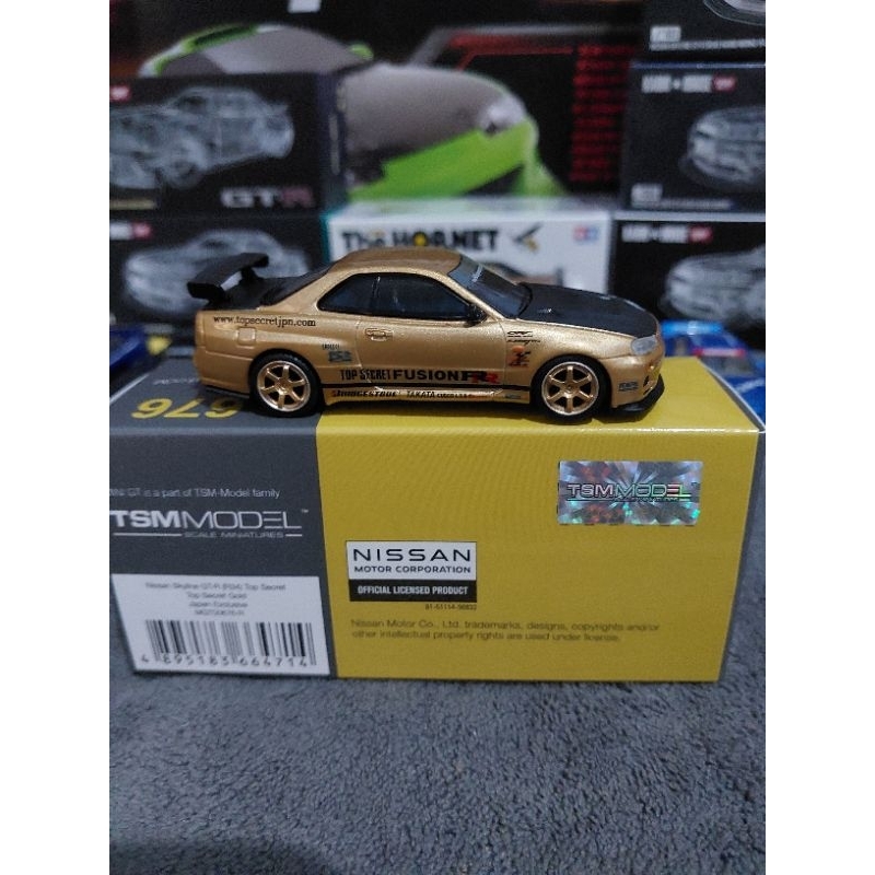 Jual Mini GT Nissan Skyline GT-R (R34) Top Secret Gold | Shopee Indonesia