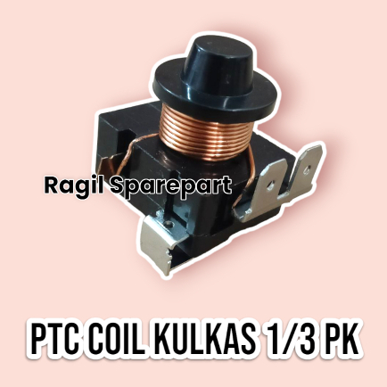 Jual Relay Coil 1/3 pk Kulkas 2 pintu Starting Kapasitor PTC Gulungan ...