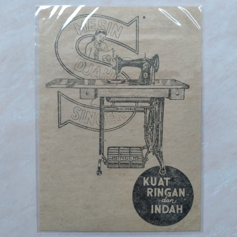 Jual Potongan Iklan Kuno Lawas Jadul Mesin Djahit Singer 1950-an ...
