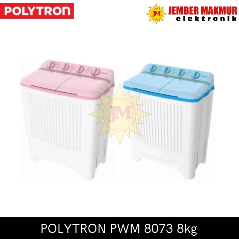 Jual POLYTRON PWM 8073 8KG TWIN TUB POLYTRON | Shopee Indonesia