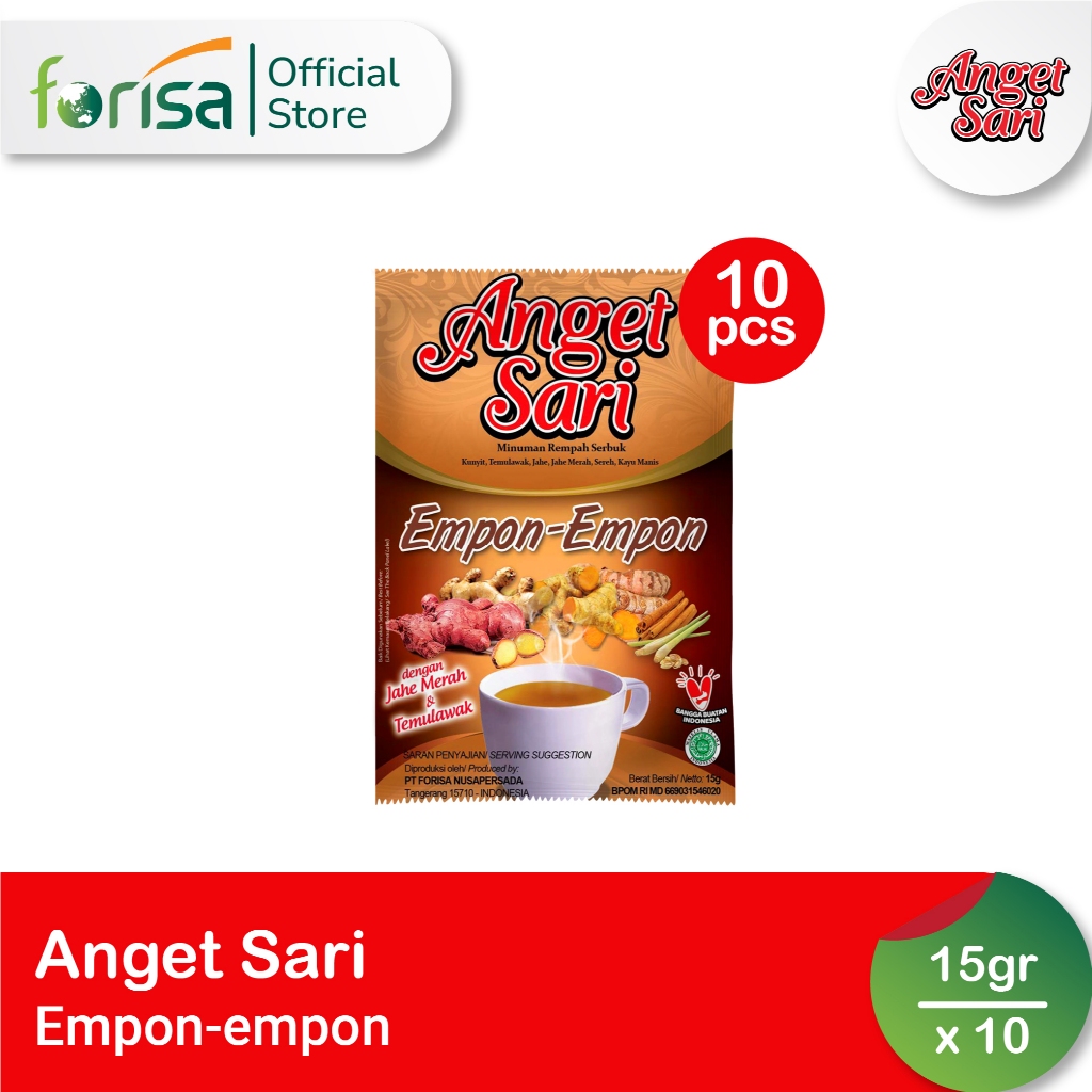 Jual Anget Sari Empon-Empon Minuman Rempah Serbuk 15 gr 10 Pcs | Shopee ...