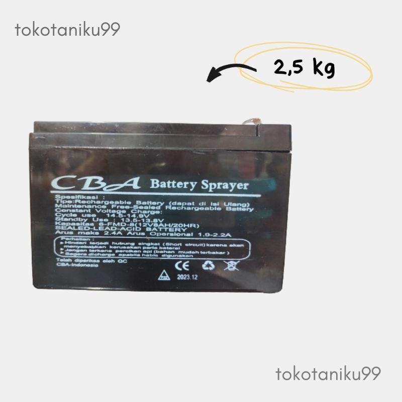 Jual Aki Sprayer Elektrik Tangki CBA 12V-8AH Original | Shopee Indonesia