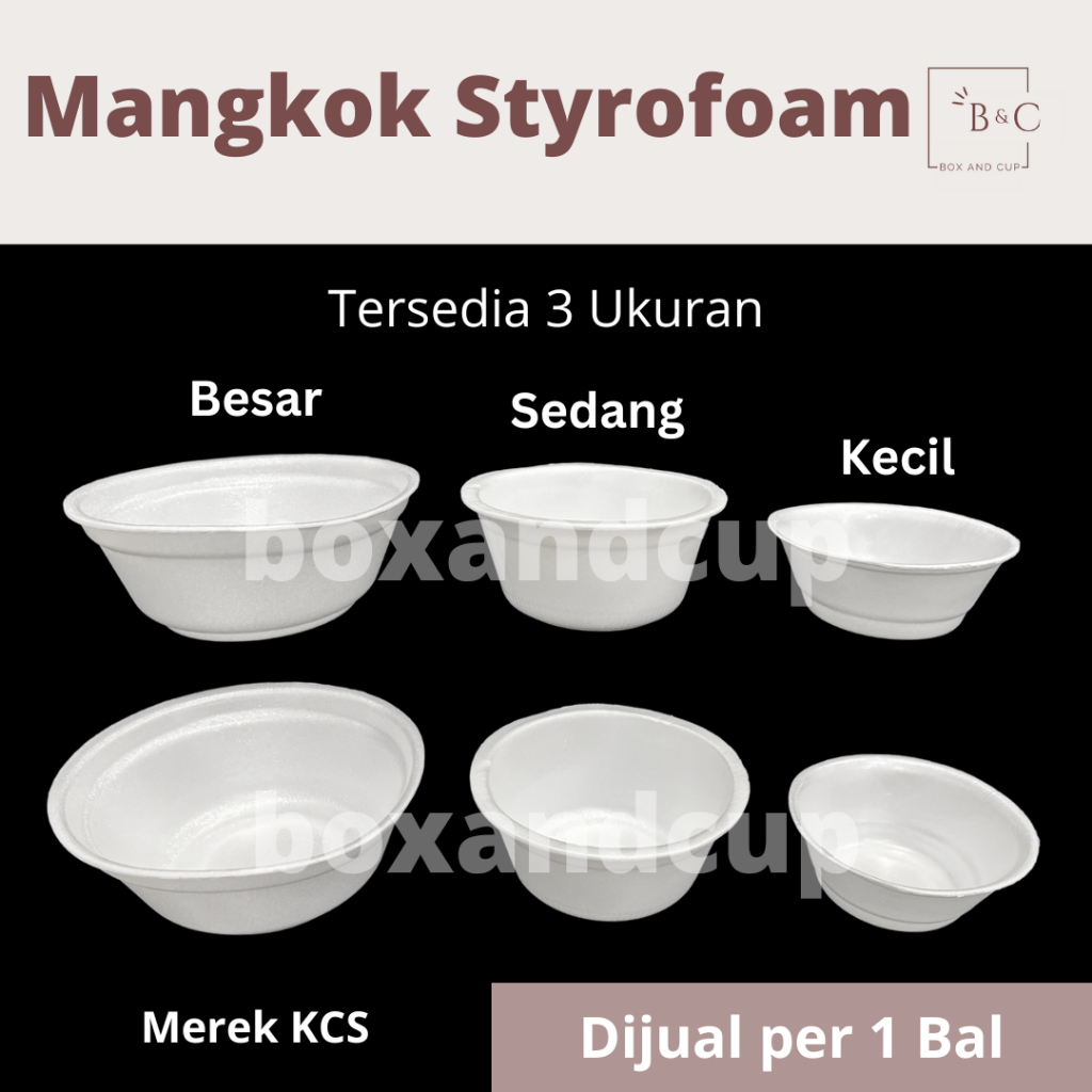Jual [1 BALL] Sterofoam / Styrofoam / Gabus Makanan / Dus Foam ...