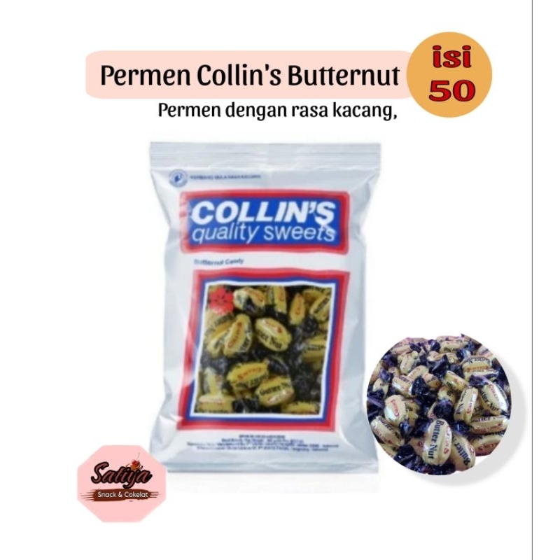 Jual Permen Collins Butternut Permen Rasa Kacang Kemasan isi 50 ...
