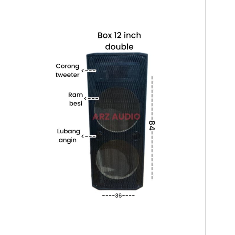 Jual box speaker 12 inch double model sidefill / speaker custom ...