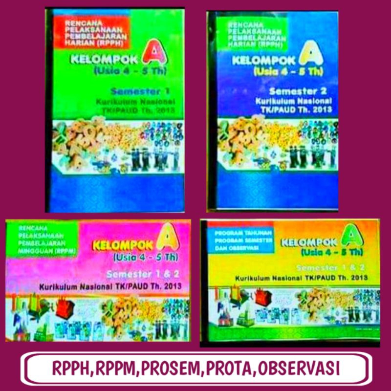 Jual BUKU RPPH RPPM PROSEM PROTA & OBSERVASI / PENILAIAN ~ KURIKULUM ...