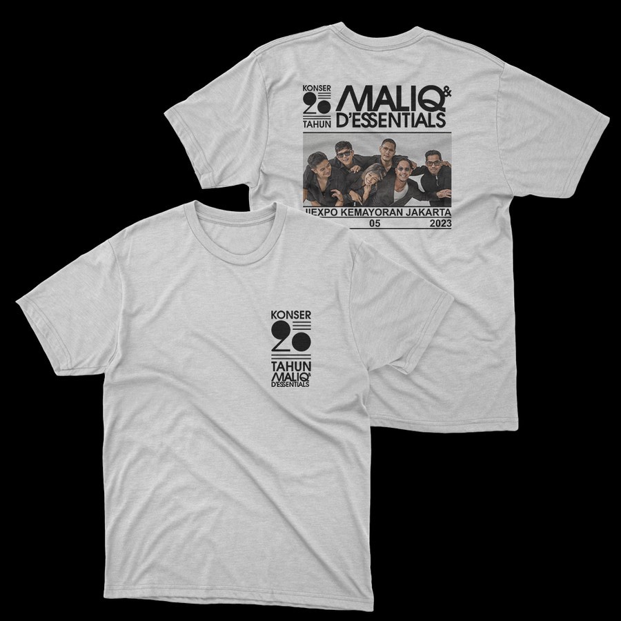 Jual KAOS Maliq & D'Essentials KONSER 20 TAHUN - MALIQ LOGO | Shopee ...