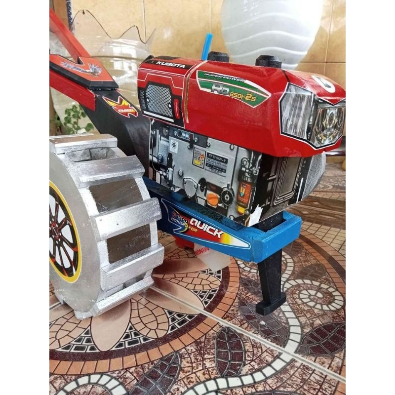 Jual Miniatur Traktor Kayu Bajak Sawah – Mainan Edukatif Anak ...