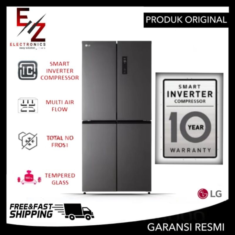 Jual LG GCFB47FFQAB Kulkas Multi Door LG Inverter Compressor - GCFB47FFQAB Kulkas 4 Pintu - 470 ...