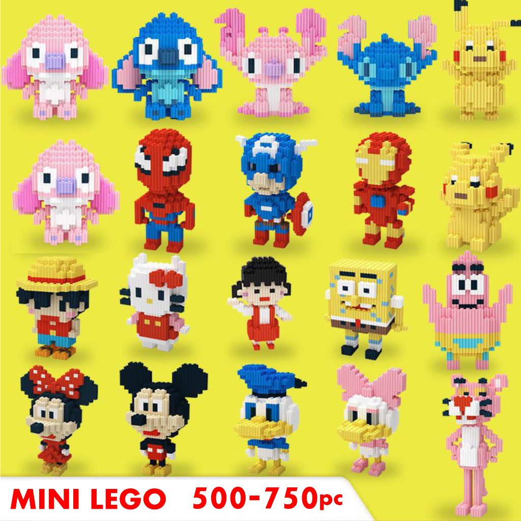 Jual 500-750 Pcs Brick Block Mainan Anak Mainan Balok Susun Puzzle ...