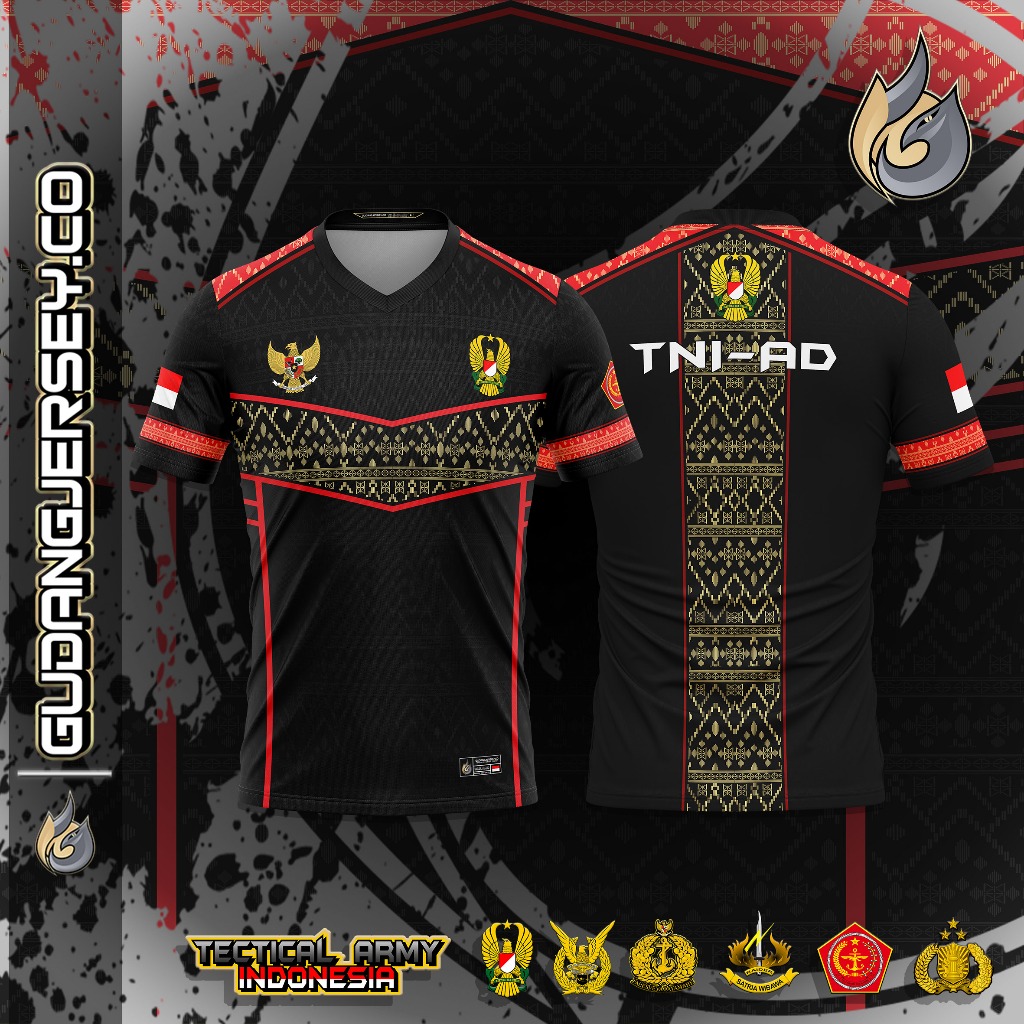 Jual JERSEY TNI AD / TNI AL / TNI AU / POLRI FREE CUSTOM LOGO | Shopee ...