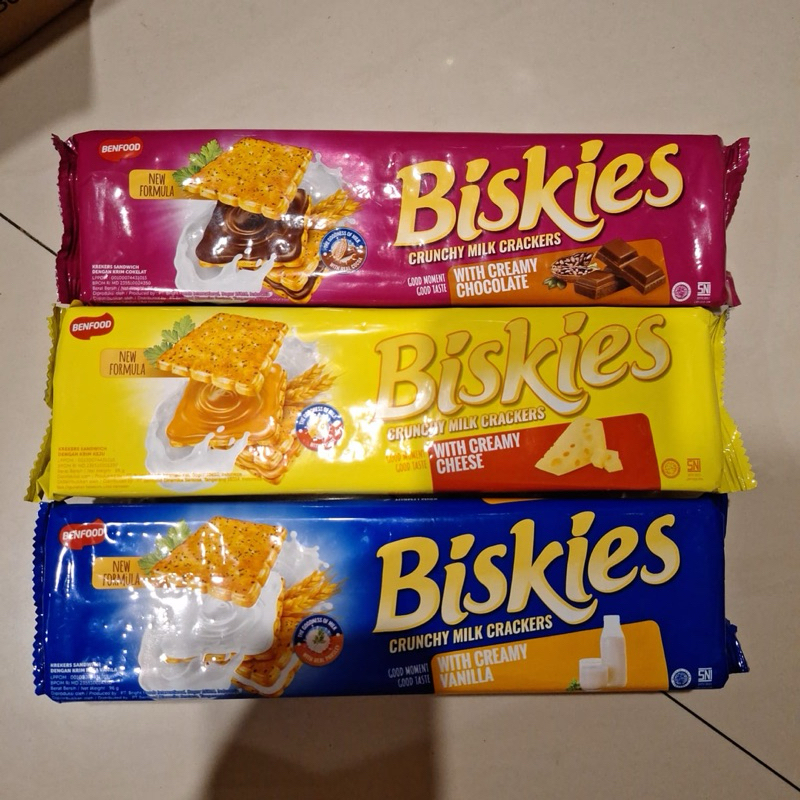 Jual BISKIES Crunchy Crackers 96gr aneka rasa | Shopee Indonesia
