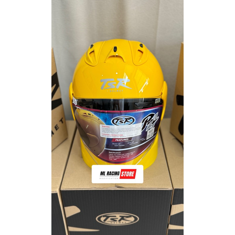 Jual HELM / HELMET TSR RAM 4 NEW YAMAHA YELLOW NO ARAI/COPY ARAI/SCOTT ...