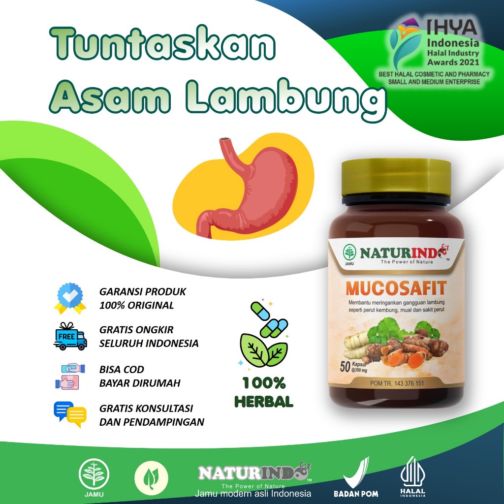 Jual Mucosafit Obat Herbal Asam Lambung Atasi Asam Lambung Maag Gerd ...